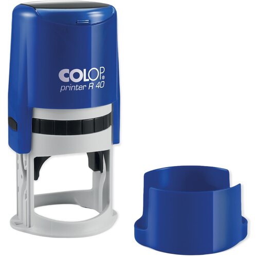 COLOP Printer R 40 cover Оснастка для печати диам. 41,6 мм с крышкой (Фиолетовый, Синий)