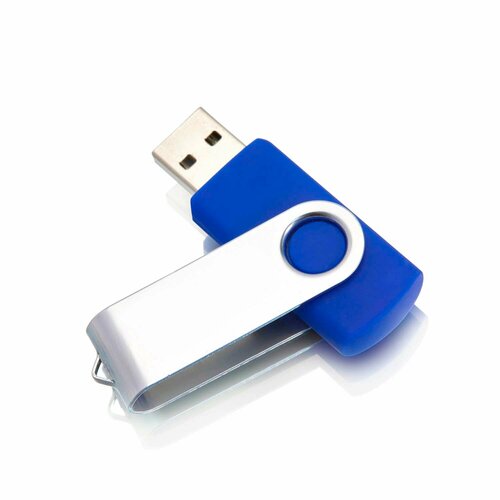 USB флешка, USB flash-накопитель, Флешка Twist, 128 МB, синяя, арт. F01 USB 2.0