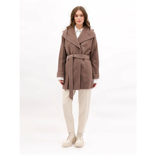 Пальто Trifo, размер 48/170, серый, коричневый