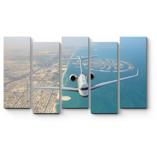Модульная картина Пролетая над Дубаем140x81