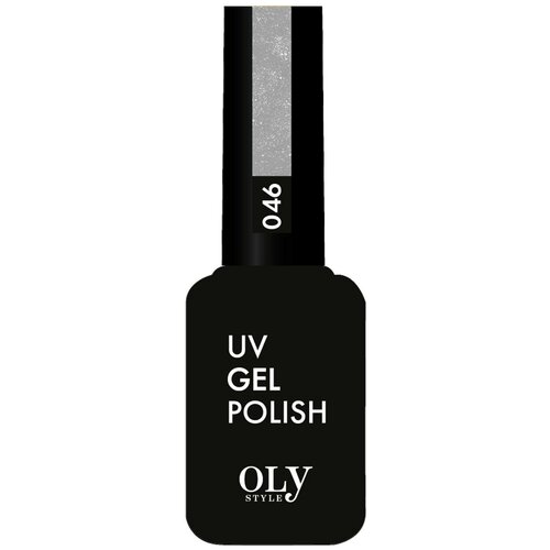 Olystyle гель-лак для ногтей UV Gel Polish, 10 мл, 046 серебряный