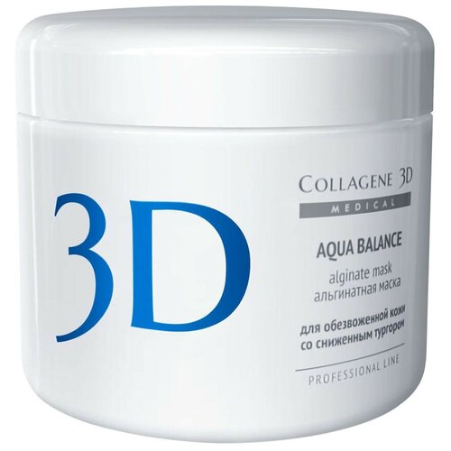 Medical Collagene 3D альгинатная маска для лица и тела Aqua Balance, 200 г, 200 мл