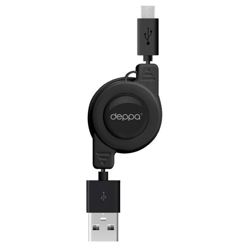 Кабель Deppa USB - microUSB (72102), черный