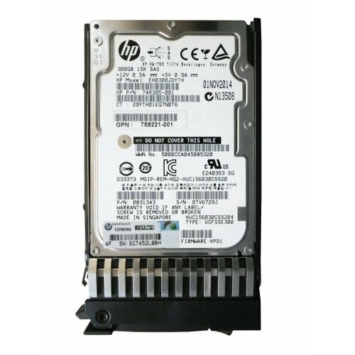 Жесткий диск HP 785099-B21 300Gb SAS 2,5" HDD