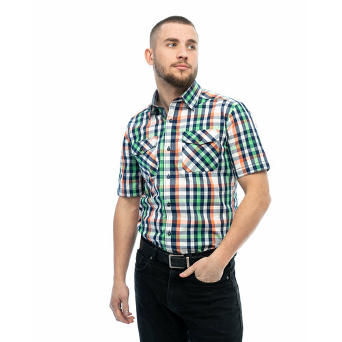 Рубашка Maestro, размер 46/M/170-178/40 ворот, мультиколор