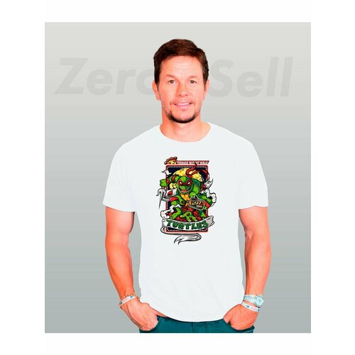Футболка Zerosell Черепашки ниндзя, размер 4XL, белый