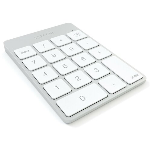 Беспроводная клавиатура Satechi Aluminum Slim Rechargeable Keypad Silver Bluetooth серебристый