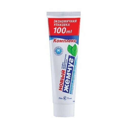 Зубная паста 100 мл, новый жемчуг, комплексная защита от кариеса, с сильным ароматом мяты, 17123