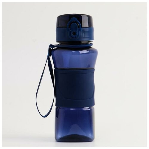 Бутылка для воды Мастер К 600 мл, 20х6,5 см, на подвесе, крышка с кнопкой