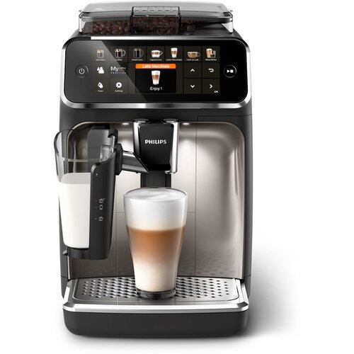 Кофемашина  Philips EP5443/EP5444/EP5447/EP5441 5400 Series LatteGo, черный/серый