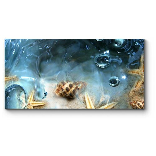Модульная картина Морские обитатели 40x20