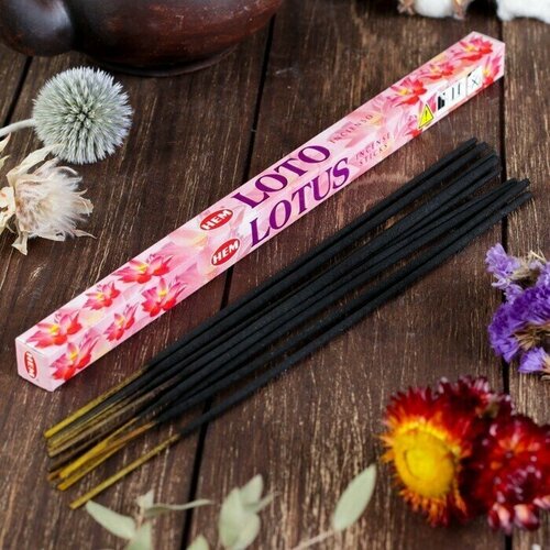 Благовония "Lotus" (Лотос), четырехгранник, 8 палочек, 3 шт