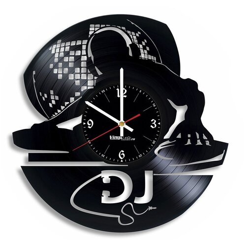 Часы из виниловой пластинки (c) VinylLab DJ
