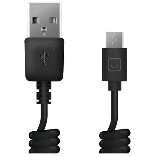 Кабель Deppa Prime Line USB - microUSB (7209), 1.5 м, черный