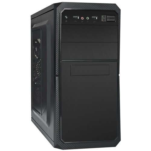 Корпус Minitower ExeGate BA-202-AA400 (mATX, БП AA400 с вент. 8см, 2*USB, аудио, черный)