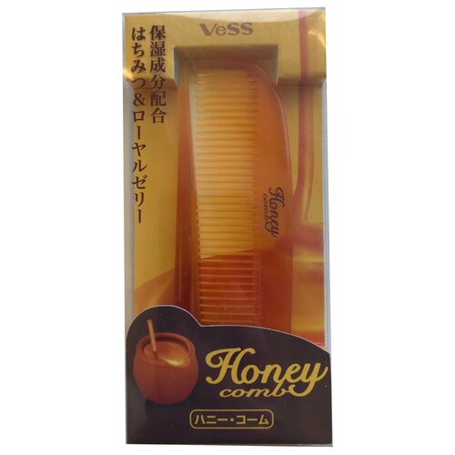 VESS расческа-гребень для увлажнения и придания блеска волосам с мёдом и маточным молочком пчел