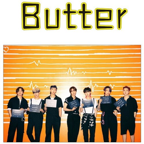 Постер BTS BUTTER А4