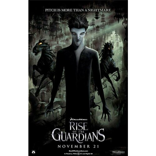 Плакат, постер на бумаге Хранители снов (Rise of the Guardians), Питер Рэмзи. Размер 21 х 30 см