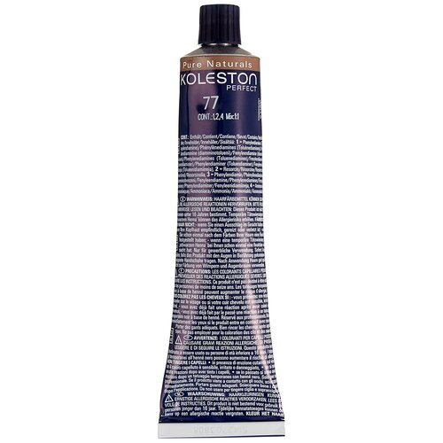 Wella Professionals Koleston Perfect Pure Naturals Краска для волос, 77/0 Блонд интенсивный натуральный, 60 мл