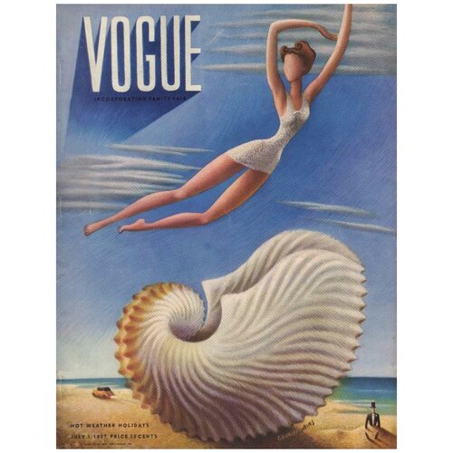 Постер / Плакат / Картина Vogue - Горячее лето 60х90 см в раме