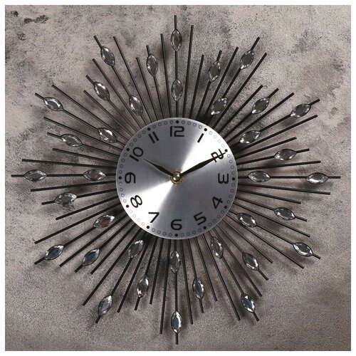Часы настенные, серия: Ажур, "Лучики", d-33 см