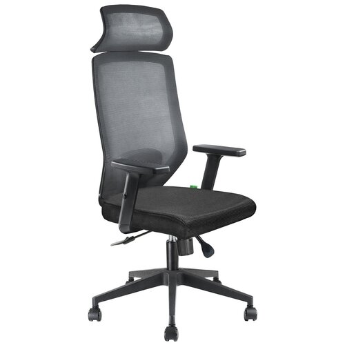 Компьютерное кресло Riva A755 офисное, обивка: сетка/текстиль, цвет: черный