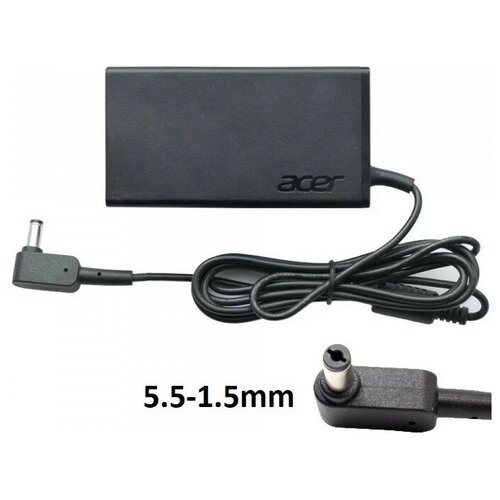 Зарядное устройство для ноутбука Acer EXTENSA 15 EX215-51, 19V - 2,37А, 45 Вт (Штекер: 5.5-1.5мм) Slim