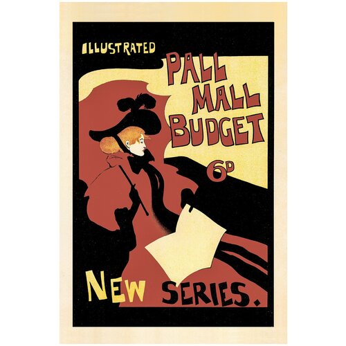 Постер / Плакат / Картина Рекламный плакат - Pall Mall Budget 50х70 см в подарочном тубусе