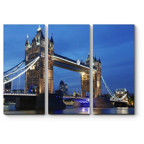Модульная картина Тауэрский мост на закате дня, Лондон 70x50