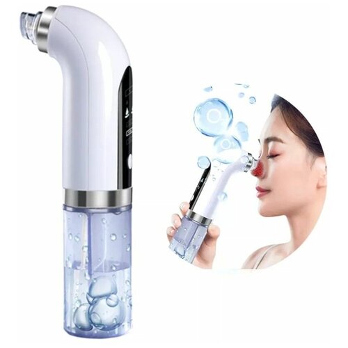 Прибор для вакуумной чистки лица / Косметологический аппарат для удаления угрей Super Micro Bubble Face Cleaner