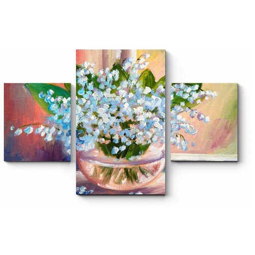 Модульная картина Весны прекрасные цветы 110x72