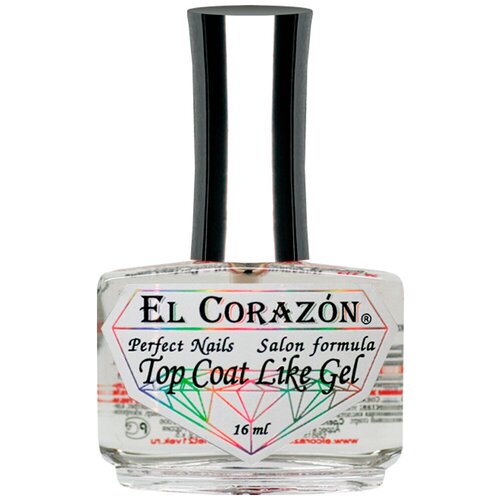 EL Corazon Верхнее покрытие 434 Top Coat Like Gel, прозрачный, 16 мл, 63 г