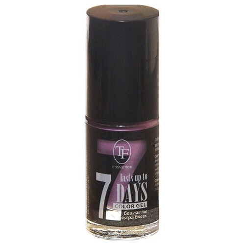 TF Cosmetics лак для ногтей 7 days Color Gel, 8 мл, №228 черничный пунш