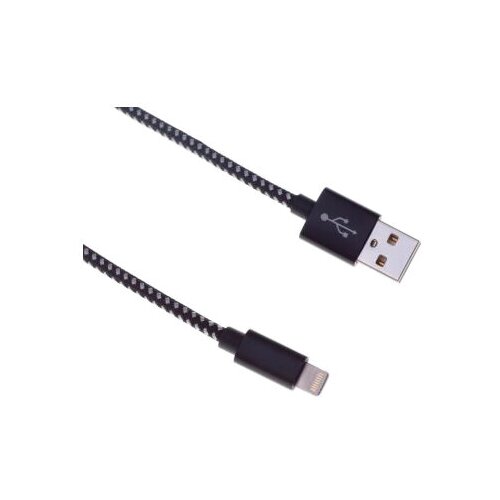 Кабель Buro USB - Apple Lightning (BHP RET LGHT-B-BR), 1 м, черный