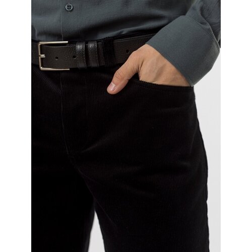 Брюки бананы UOMO D'ORO Мужские брюки джинсы вельвет хлопок, размер 48/176-182, черный