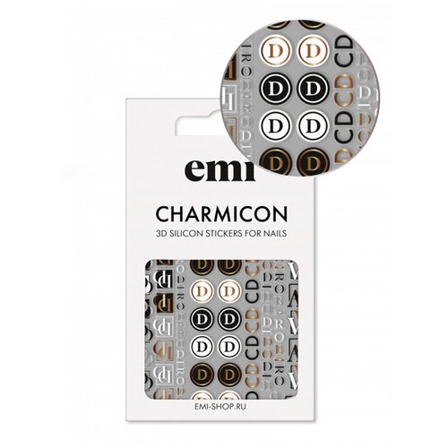 E.Mi, 3D-стикеры №186 Логомания Charmicon 3D Silicone Stickers