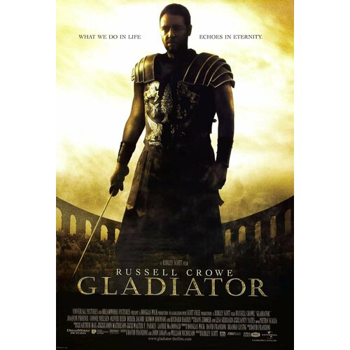 Плакат, постер на холсте Гладиатор (Gladiator, 2000г). Размер 42 х 60 см