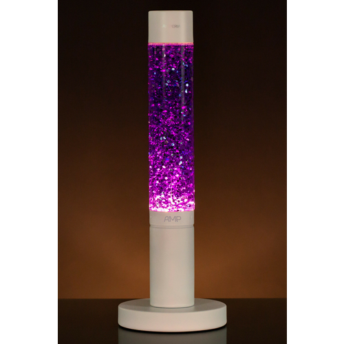 Лавовая лампа Amperia Slim G9, 25 Вт, фиолетовый/глиттер
