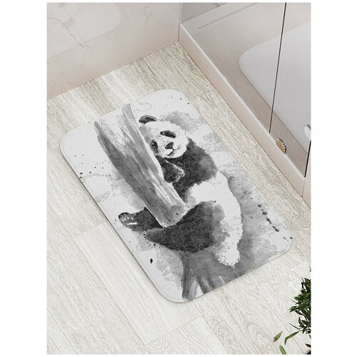 Коврик для ванной JoyArty "Сладкий сон панды" противоскользящий, 52х77 см