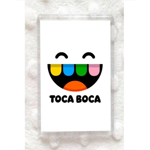 Магнит акриловый прямоугольный MIGOM с принтом "Тока Бока, Toca Boca" - 1
