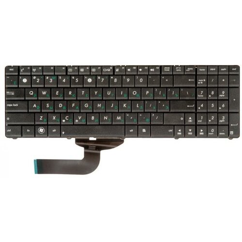 Клавиатура (keyboard) для Asus K52, K53, K54, N50, N51, N52, N53, N60, N61, N70, N71 (ZeepDeep Haptic) Black, гор. Enter 04GN0K1KRU00-1