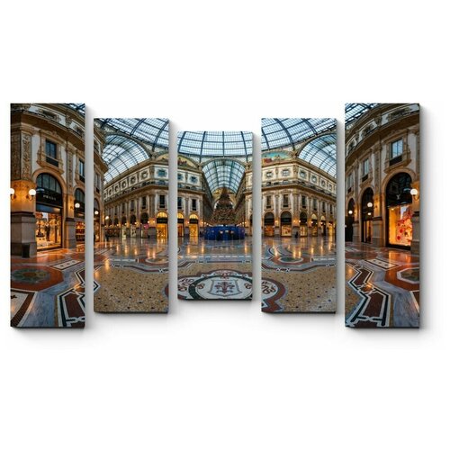 Модульная картина Внутри галереи Виктора Эммануила, Милан110x66