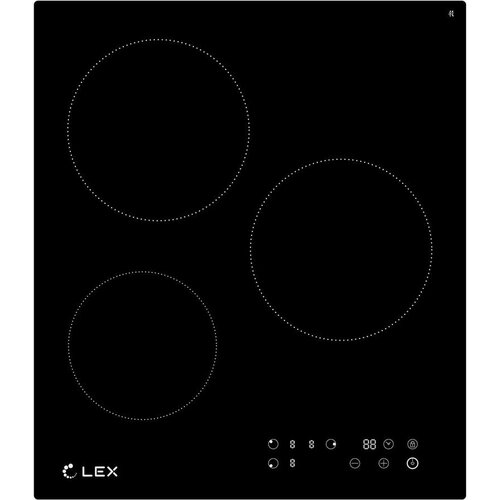 Электрическая варочная панель LEX EVH 430 BL, Hi-Light, независимая, черный