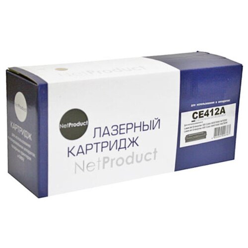 Картридж NetProduct N-CE412A, 2600 стр, желтый