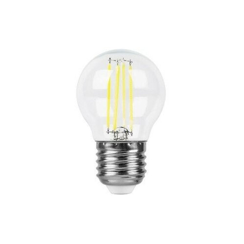 Светодиодная LED лампа Feron филамент шар G45 E27 11W(970lm) 4000K 4K празрачная 75x45мм LB-511 38016 (упаковка 18 штук)