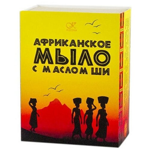 Kleona Мыло кусковое Африканское с маслом Ши, 120 г