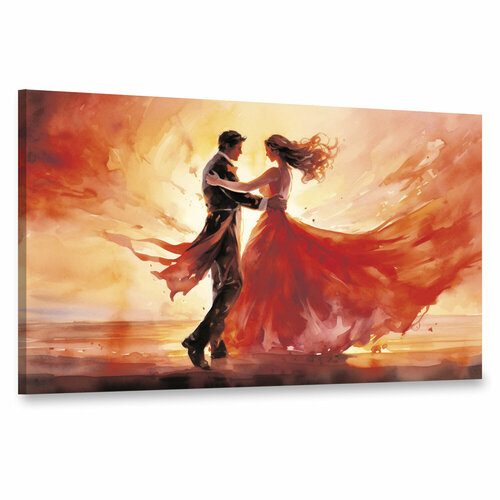 Интерьерная картина 100х60 "Танец заката"
