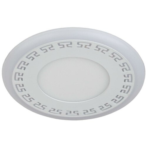 Светильник ЭРА DK LED 12-6 BL, LED, 3 Вт, 4000, нейтральный белый, цвет арматуры: белый, цвет плафона: белый