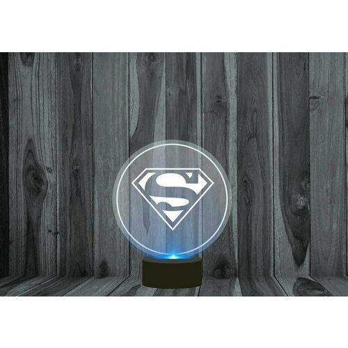 Светильник 3D Супермен, Superman №5