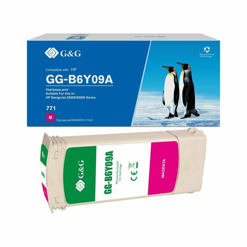 G&G GG-B6Y09A картридж струйный (HP 771 - B6Y09A) пурпурный 775 мл
